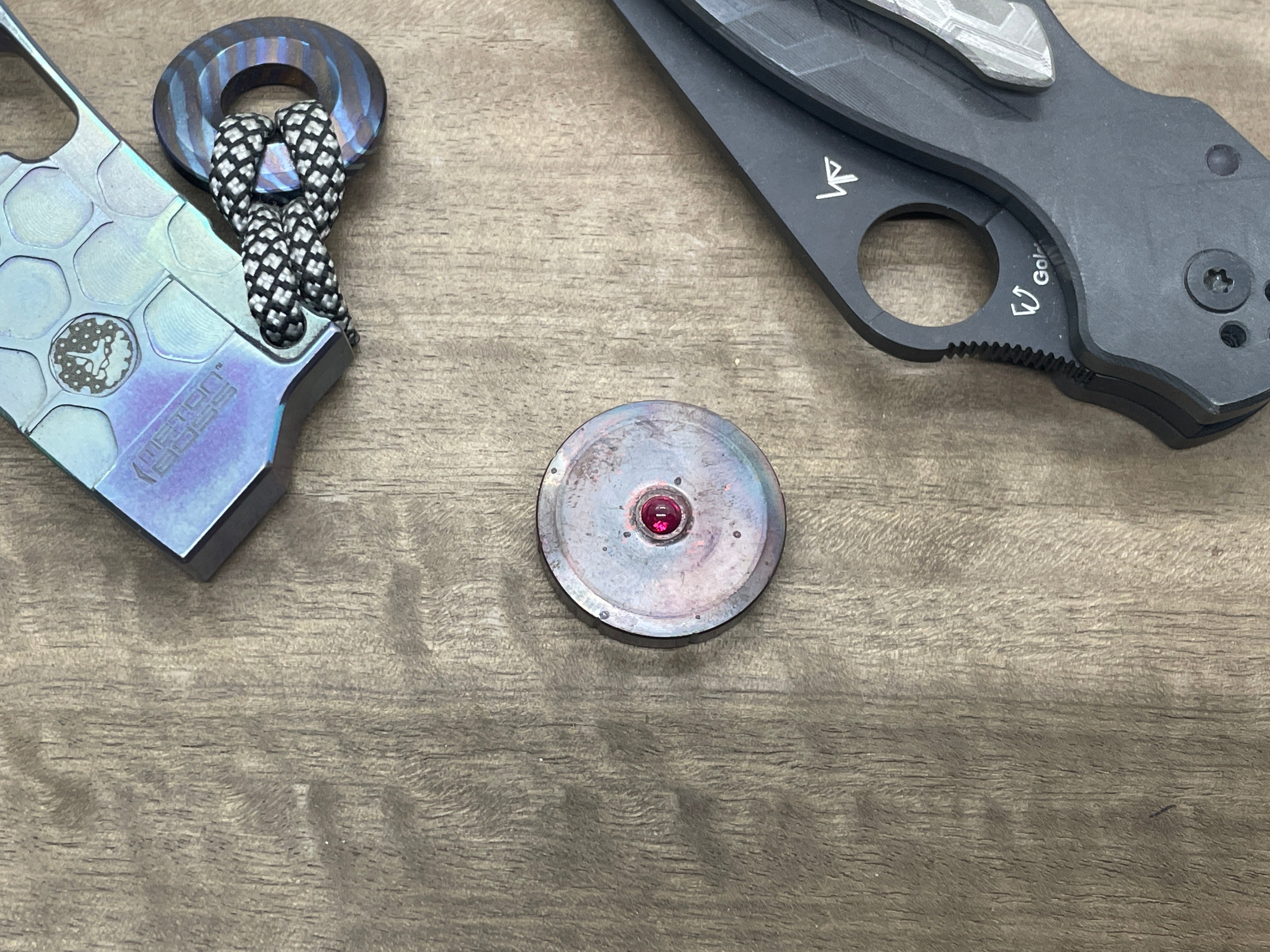 DARK Copper Spinning Worry Coin Spinning Top – Metonboss