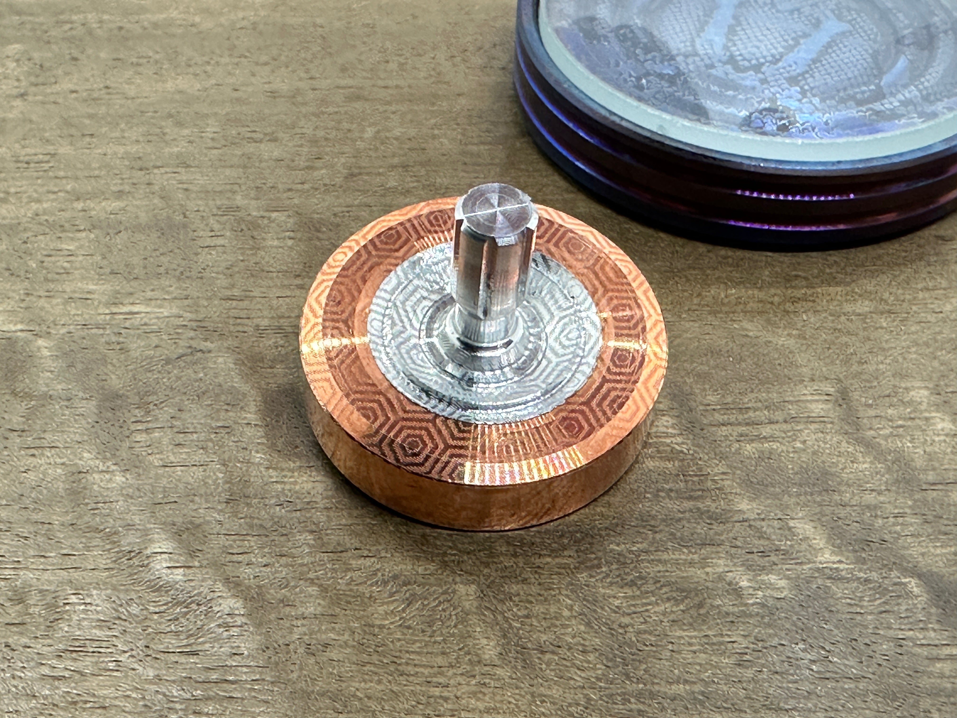 42gr HEAVY 1.23" HONEYCOMB Copper Grooved PERFORMER Spinning Top ...