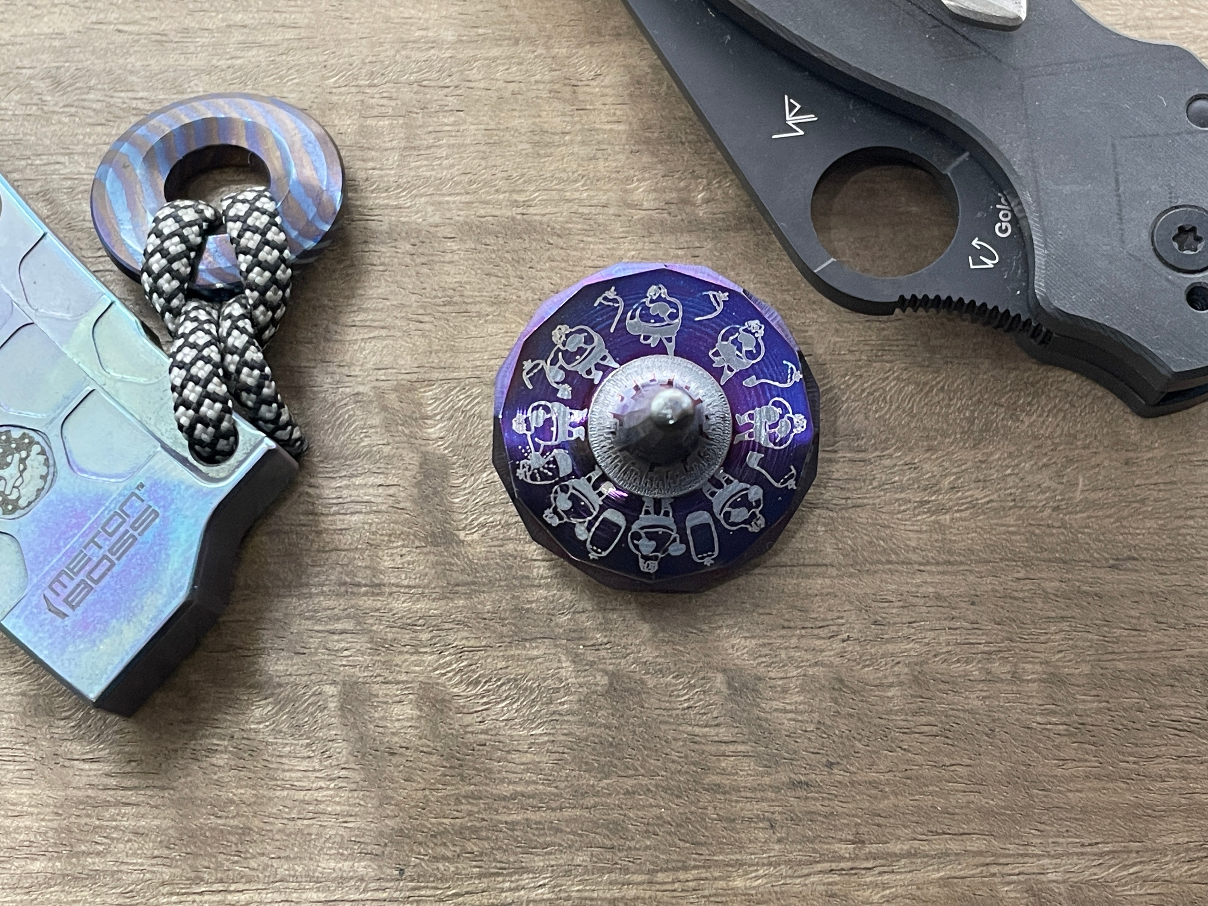 Spinning Top BOXER Flamed Stainless Steel – Metonboss